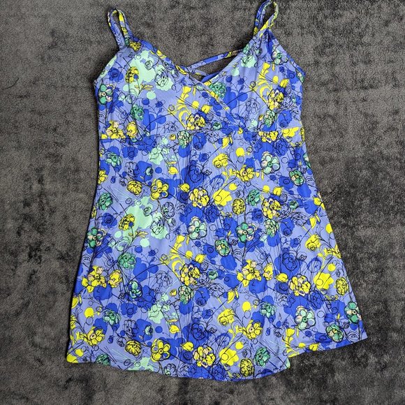 REI | Tops | Rei Tank Women 4 Periwinkle Stretch Pullover Cross Back ...